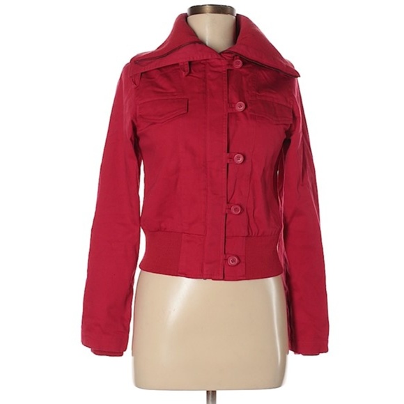 Doki Geki | Jackets & Coats | Doki Geki Red Cotton Jacket | Poshmark